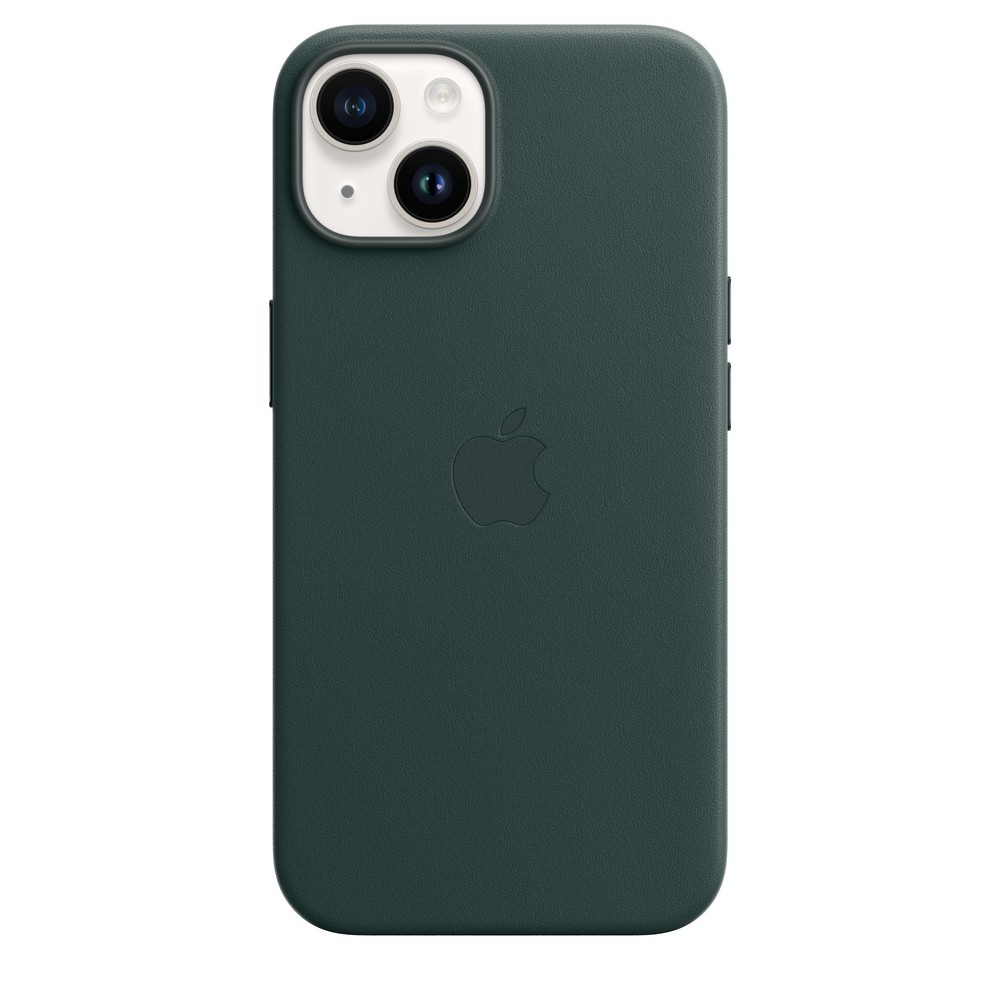 Apple iPhone 14 Leather Case with MagSafe - Forest Green MPP53ZM/A tik 55