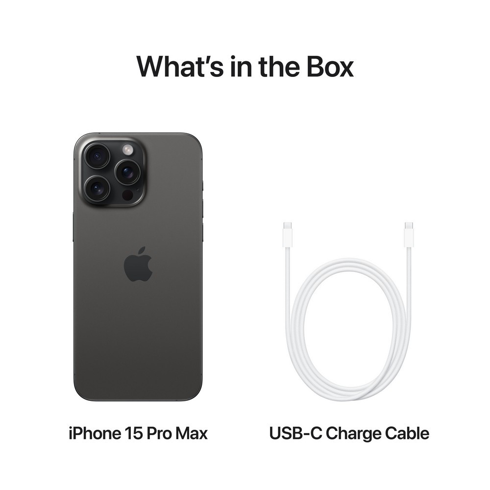 iPhone 15 Pro Max 512GB Black Titanium MU7C3PX/A kaina tik 1 599