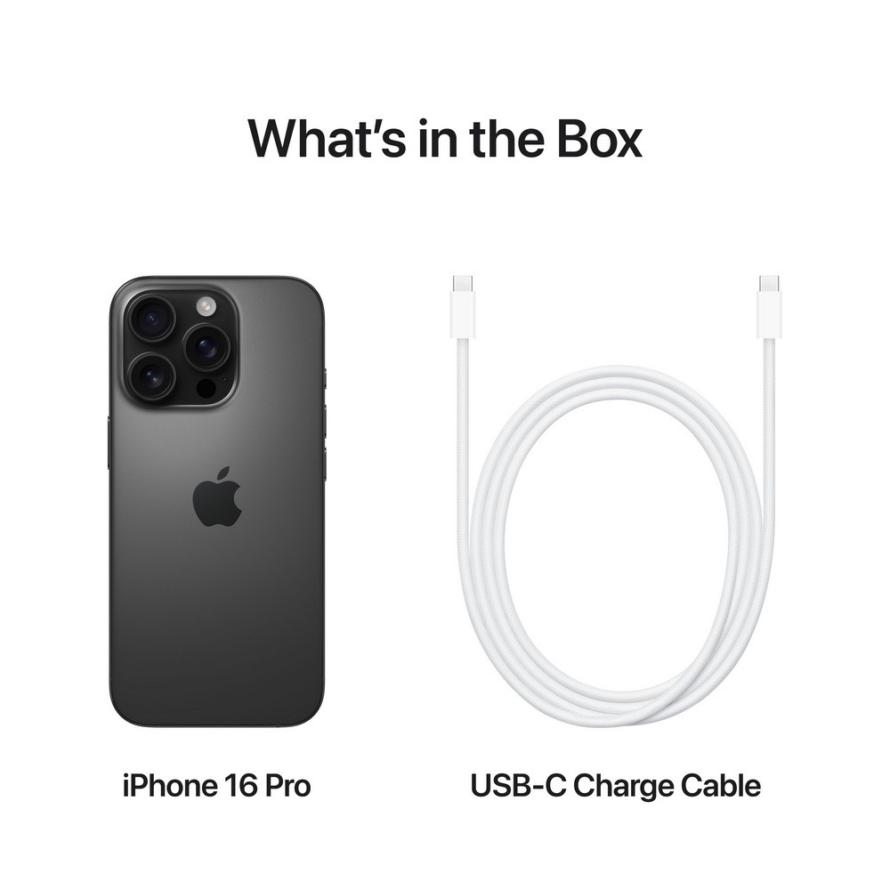 iPhone 16 Pro 128GB Black Titanium MYND3HX/A kaina tik 1 099