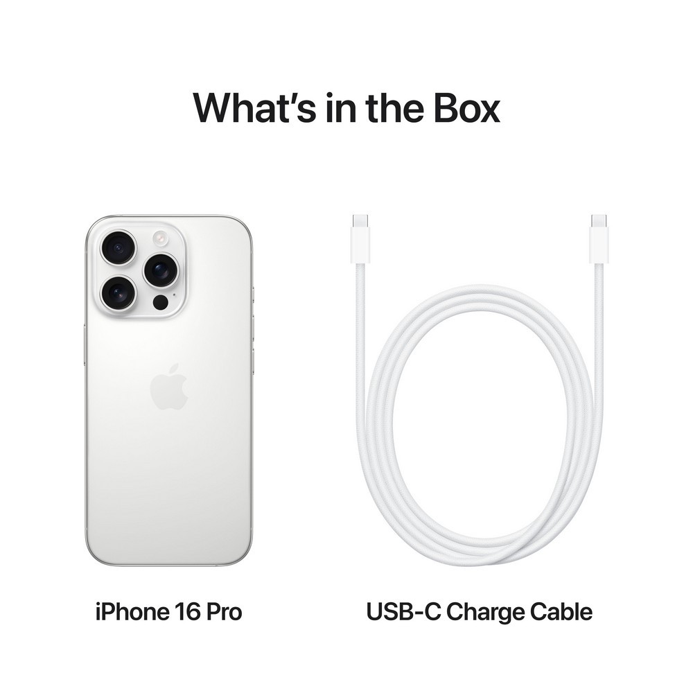 iPhone 16 Pro 128GB White Titanium MYNE3HX/A kaina tik 1 099