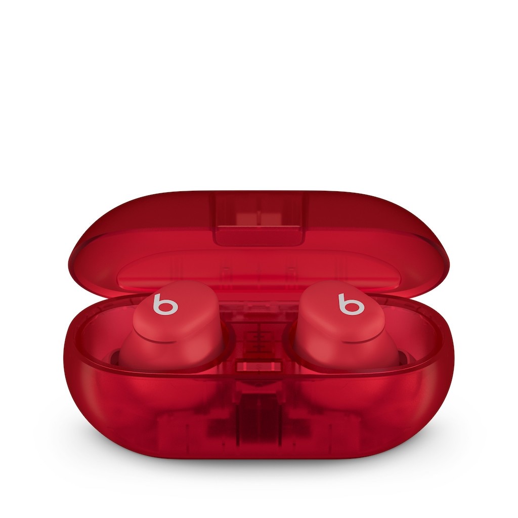 Beats Solo Buds - True Wireless Earbuds - Transparent Red MUW03ZM/A ...