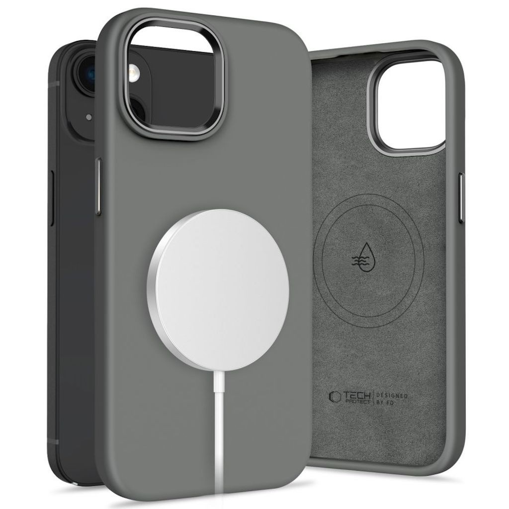 Tech-Protect Silicone Pure MagSafe iPhone 15 case - Clay 321919 - price ...
