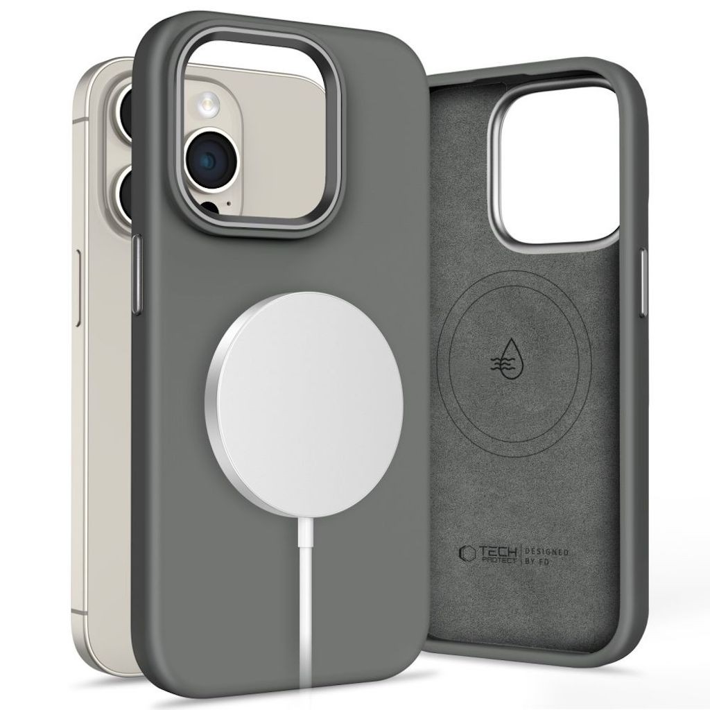 Tech-Protect Silicone Pure MagSafe iPhone 15 Pro Max case - Clay 321933 ...